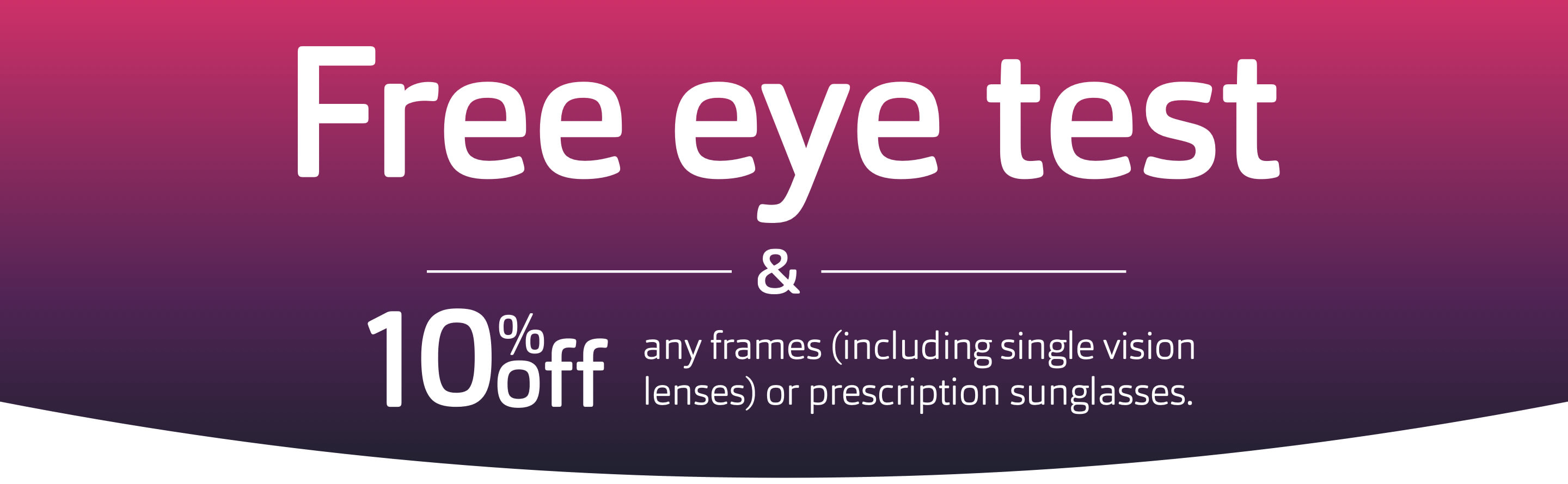 Book Your Free Eye Test 10 Off Voucher Special Offer Vision Express